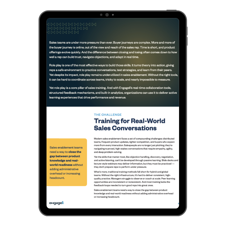 Role Play in Sales Enablement Guide | L&D Online