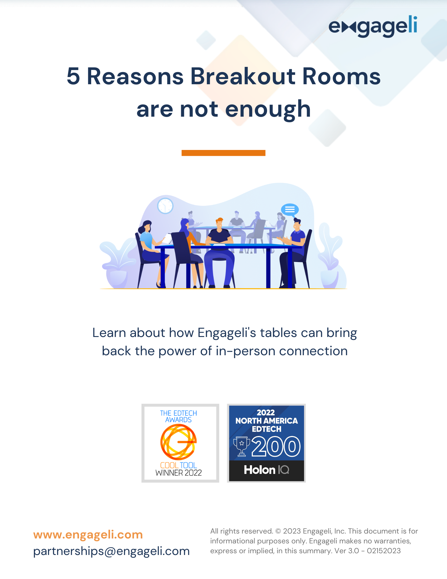 Ditch breakout rooms and build community with Engageli's tables